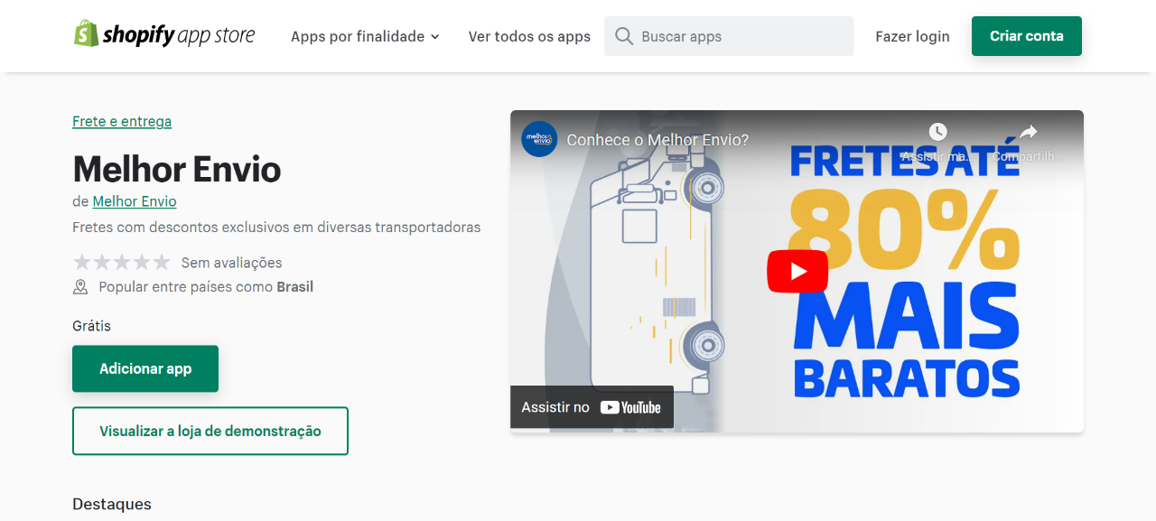 Como integrar o Melhor Envio na plataforma Shopify