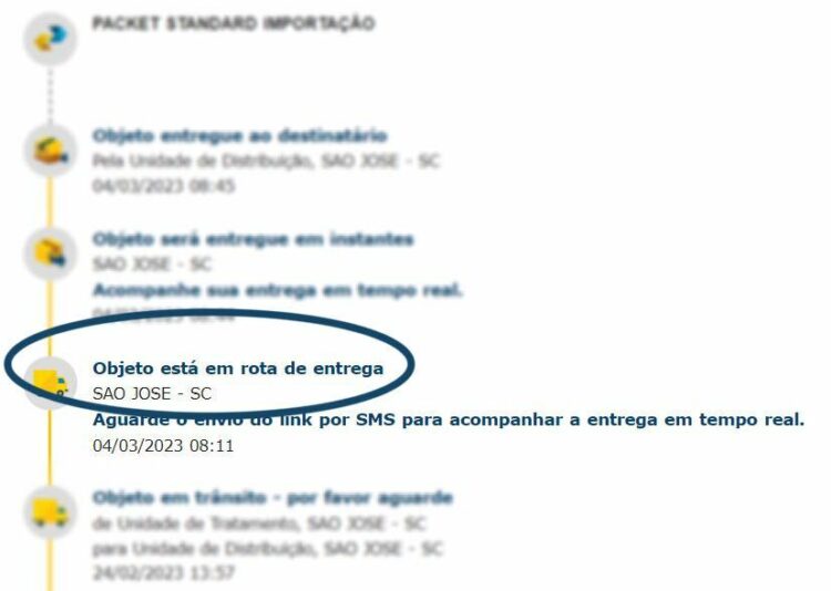 Pedido em rota de entrega: o que significa? Quanto tempo Demora?